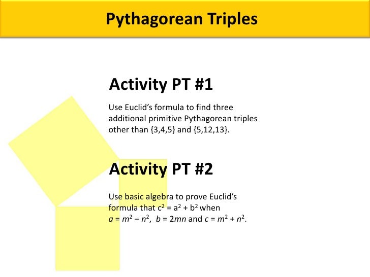 Pythagorean triples