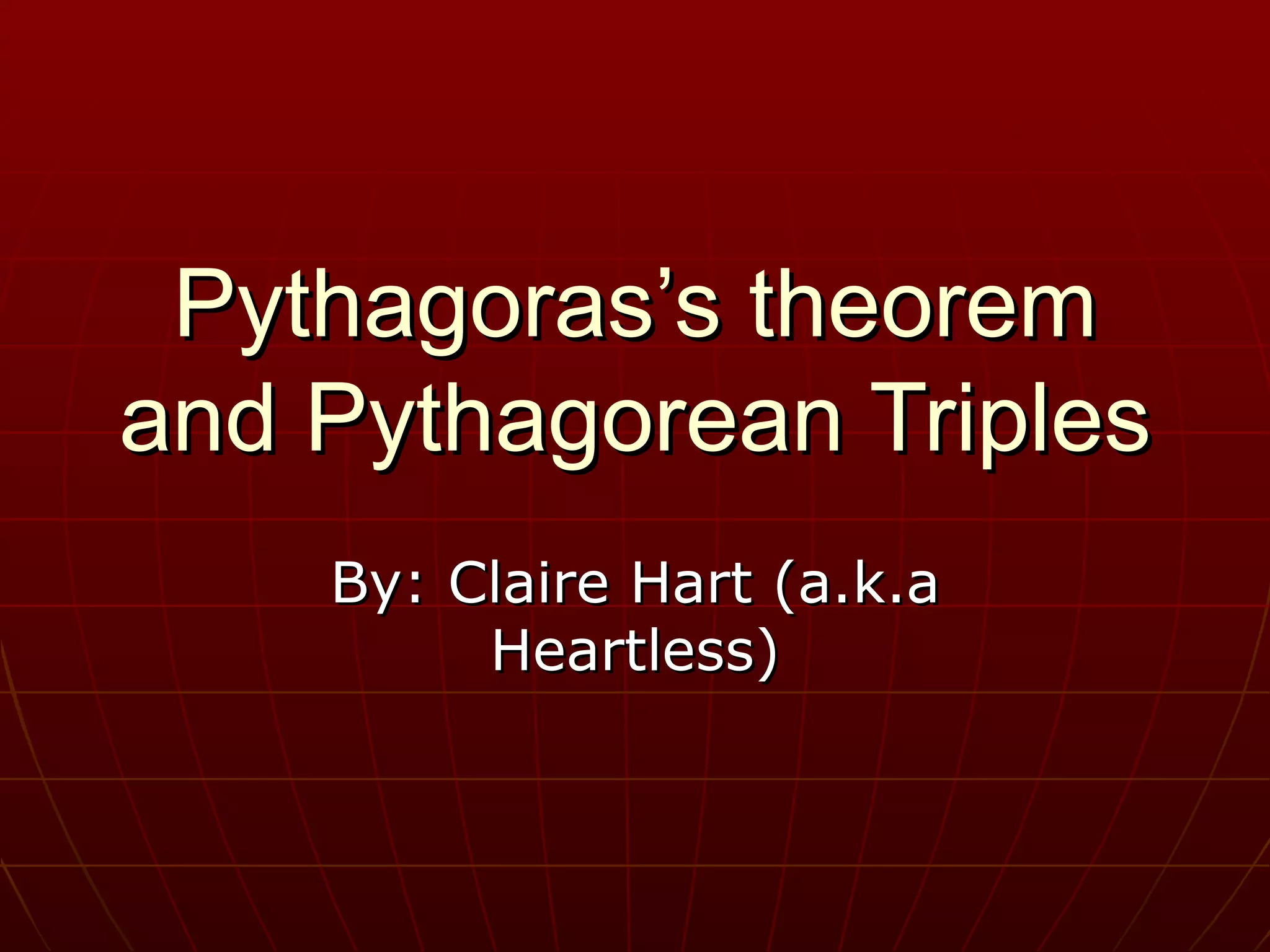 Pythagorean triples | PPT