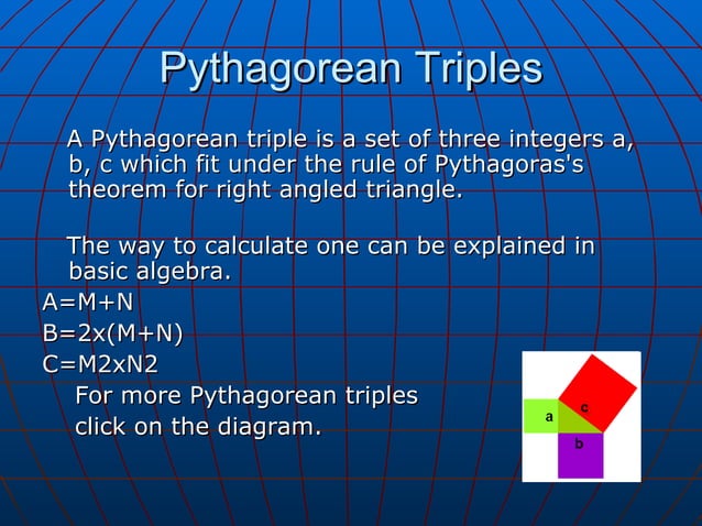 Pythagorean triples | PPT