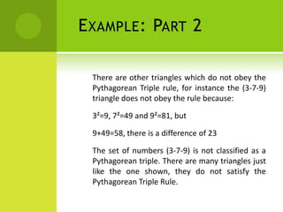 Pythagorean triples | PPTX