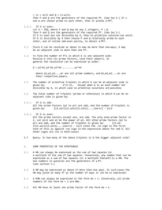Pythagorean Triplets