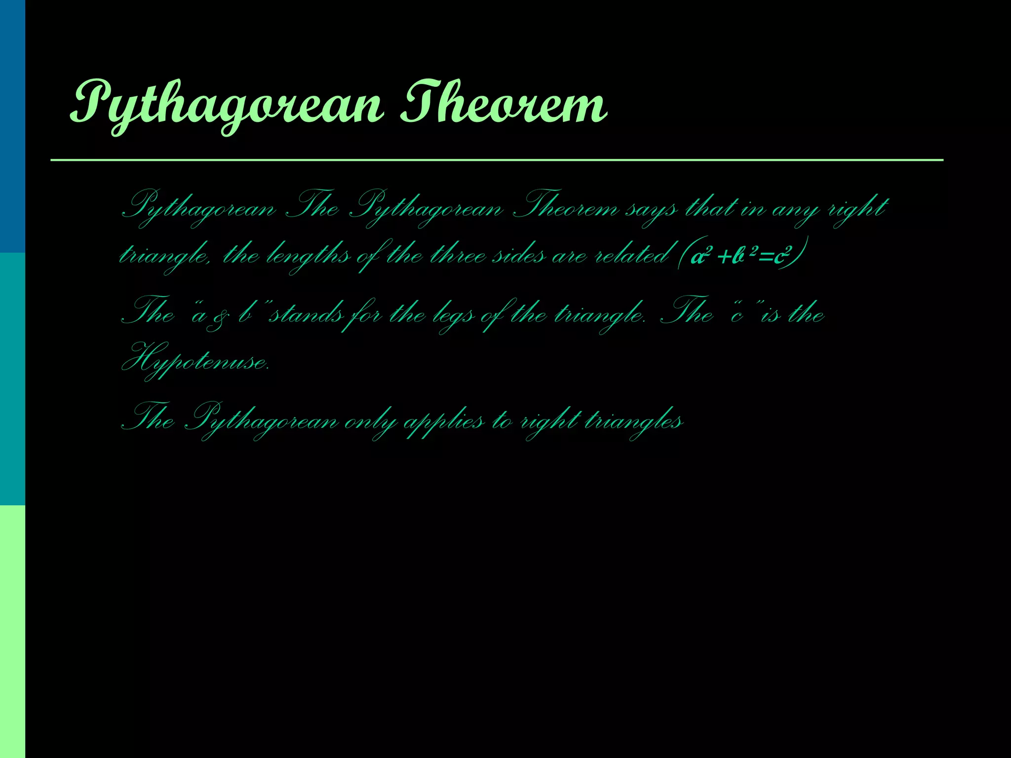 Pythagorean theorem | PPT