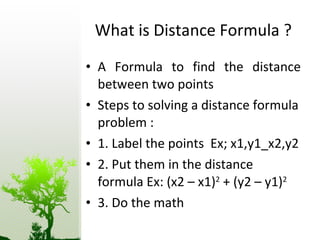Pythagreon theorem and distance formula power point | PPT