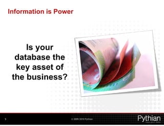 Pythian MySQL - database for the web based economy | PPT