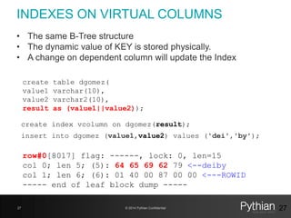 Indexes From the Concept to Internals | PPT