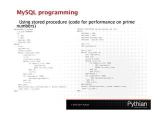 MySQL overview | PPT