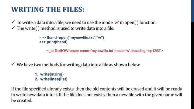 File handling in Python | PDF | Computing | Technology & Computing