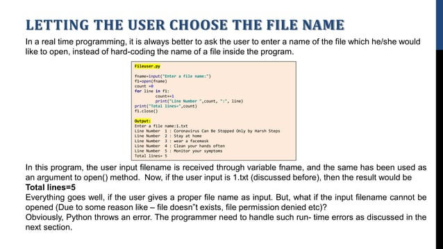 File handling in Python | PDF | Computing | Technology & Computing