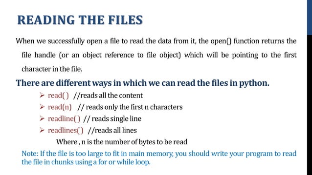 File handling in Python | PDF | Computing | Technology & Computing