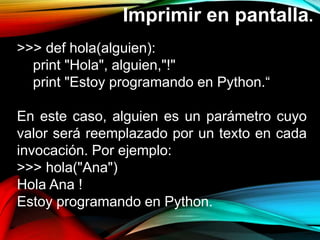 Ejercicios Python Parte 1 | PPTX