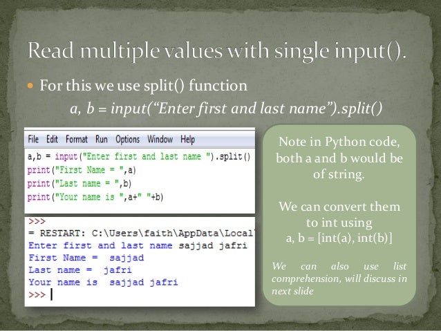 Python-02| Input, Output & Import