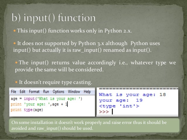 Python 02 Input Output And Import