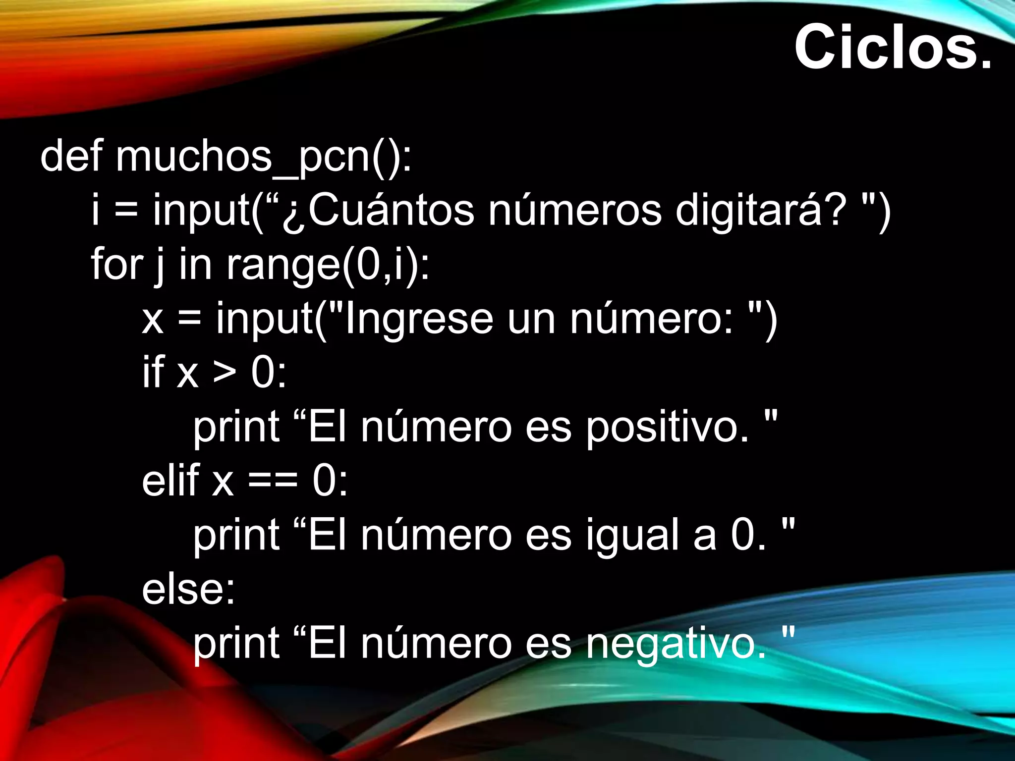 Ejercicios con Python parte 3 | PPT | Descarga Gratuita