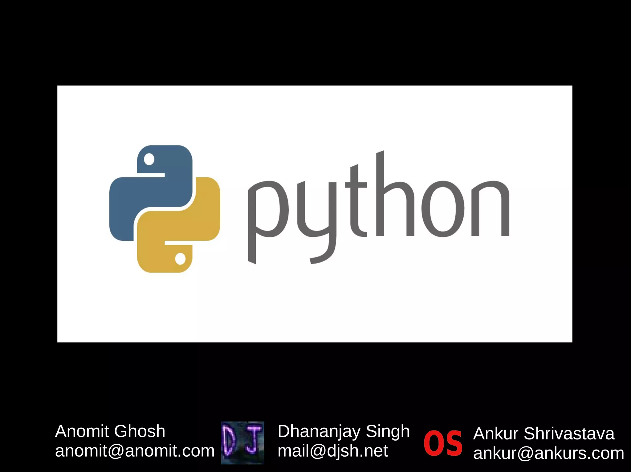 Python Workshop. LUG Maniapl | PPT