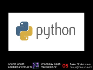 Python Workshop. LUG Maniapl | PPT