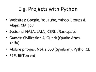 Why Python | PPT
