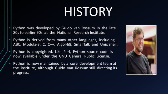 Python | PPTX | Programming Languages | Computing