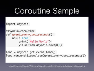 Pythonによる非同期プログラミング入門 | PPT