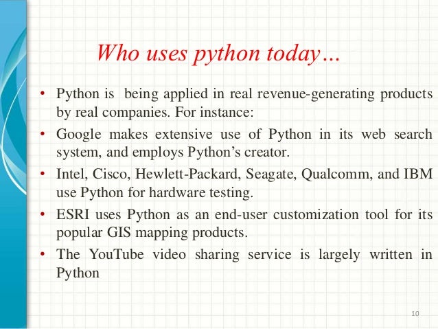 Python Seminar PPT