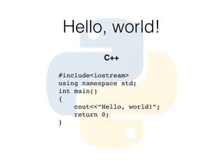 Python in 90 minutes | PPT