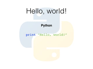 Python in 90 minutes | PPT