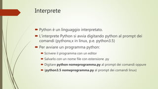 Python - Primi passi | PPT