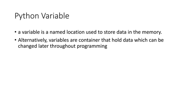 Fundamentals of Python Programming | PPTX | Programming Languages | Computing