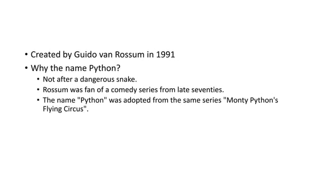 Fundamentals of Python Programming | PPTX | Programming Languages ...