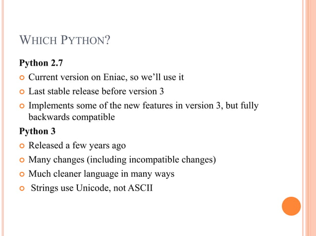 Python training | PPT