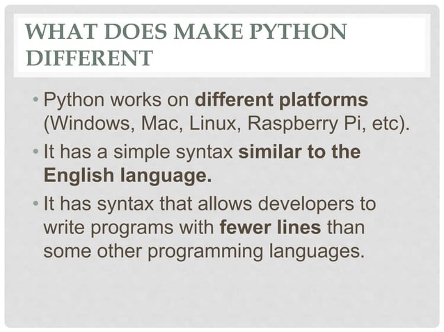 Python as Web Development | PPTX | Web Development | Internet
