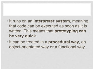 Python as Web Development | PPTX | Web Development | Internet