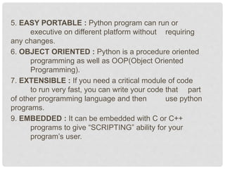 Python as Web Development | PPTX | Web Development | Internet