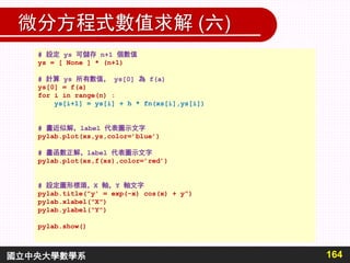 Python differential equation | PPT