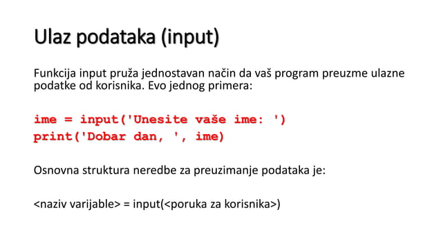 Python - osnove | PPTX