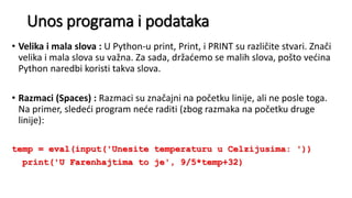 Python - osnove | PPT
