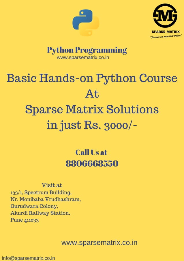 Python Course At Sparse Matrix Solutions Pdf 