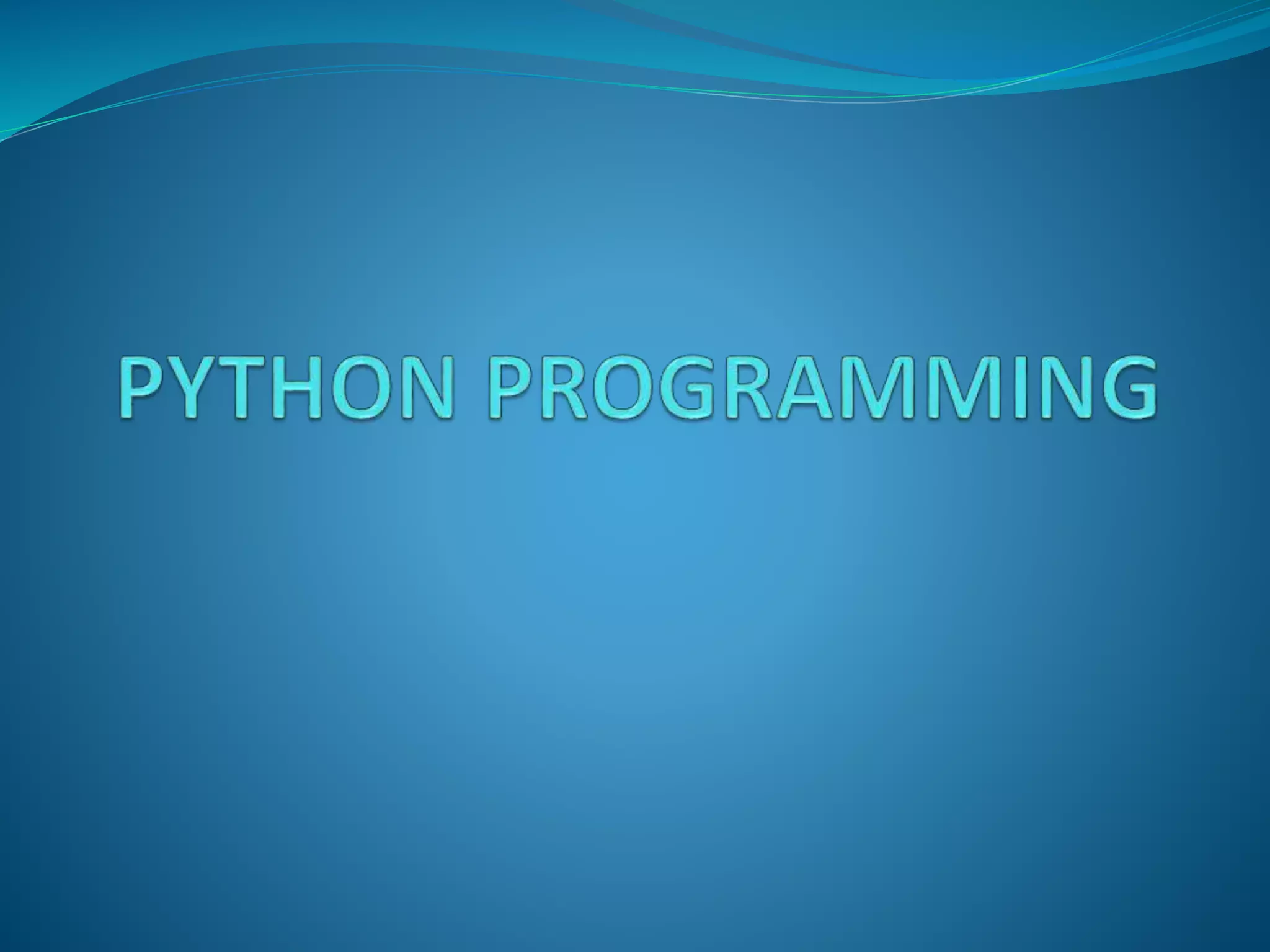 Python Ppt 
