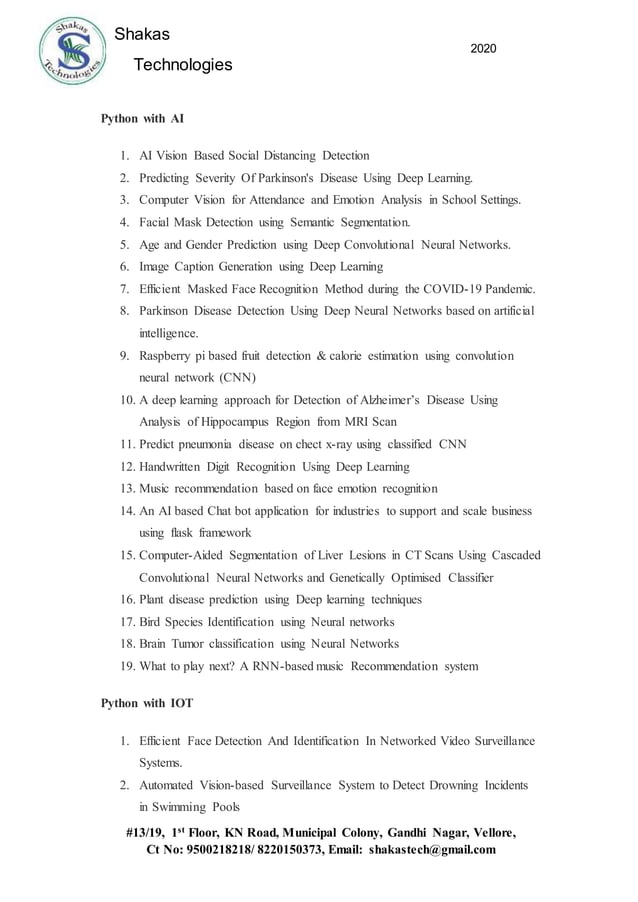 Python | DOCX | Artificial Intelligence | Technology & Computing