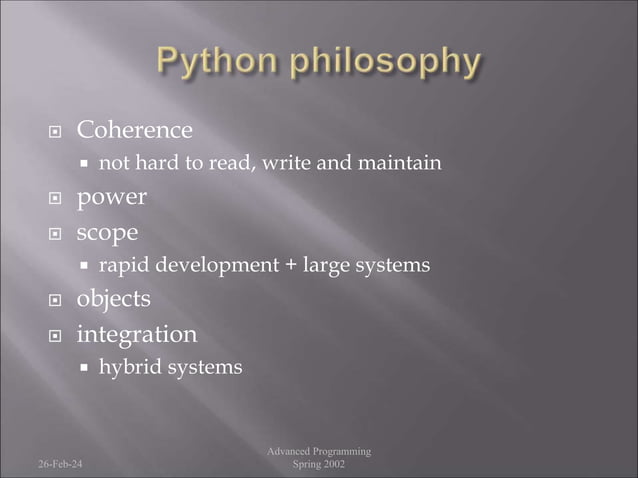 python presentation lists,strings,operation | PPT