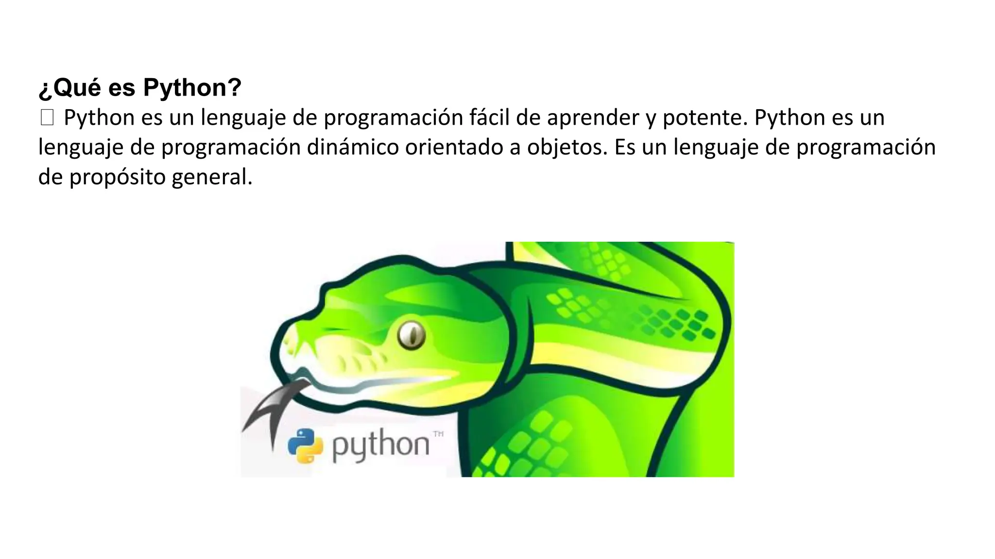 Aprendizaje De Lenguaje De Programación Python Ppt