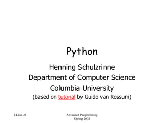 python ppt for engg and education purpose | PPT