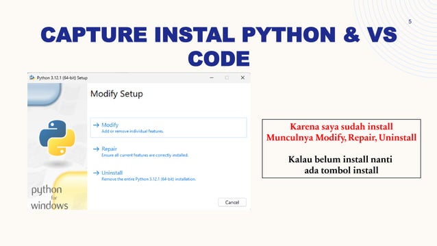 Belajar Berkenalan Python dasar part pertama | PPT