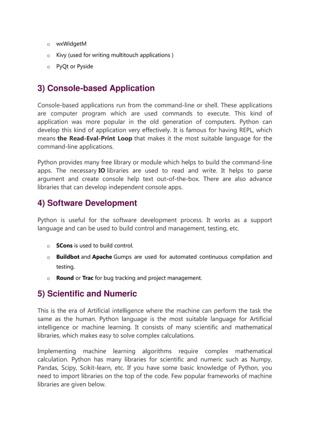 Python notes for beginners - in simple sentences | PDF