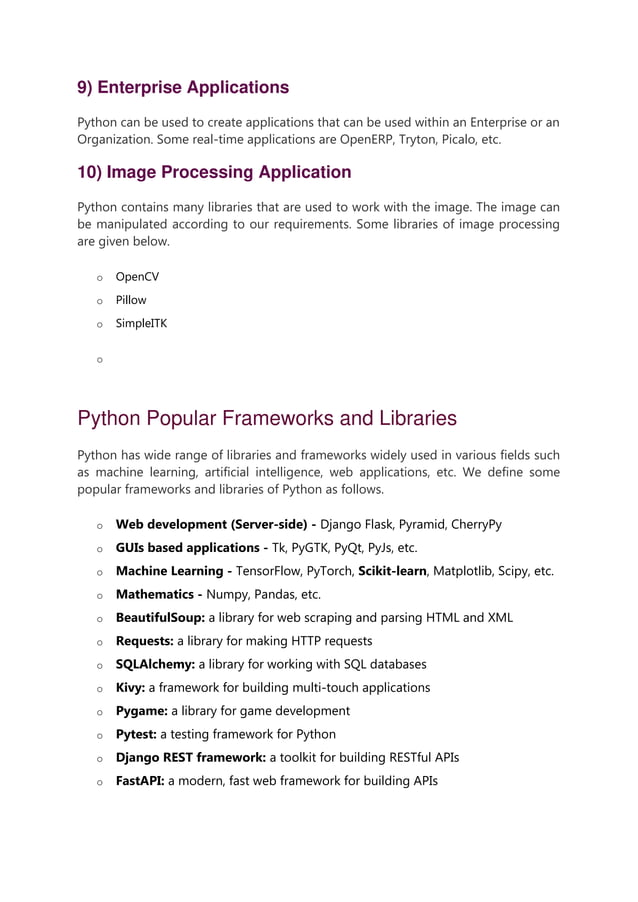 Python notes for beginners - in simple sentences | PDF