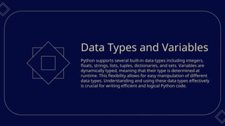 Python Basics and other uses of programming | PPTX
