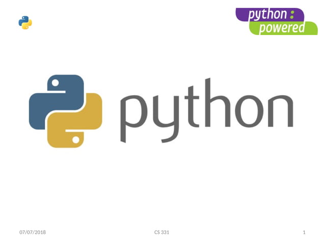 Python programming language presentation | PPT