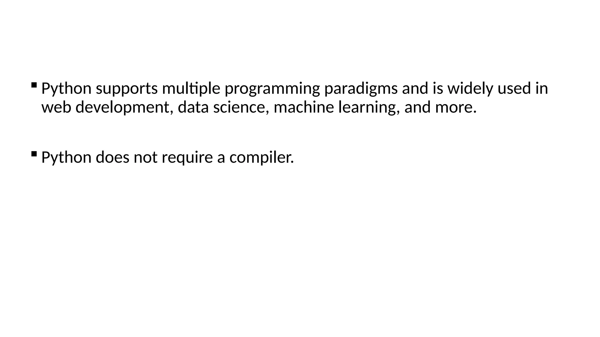 An introduction to Python programming language | PPTX
