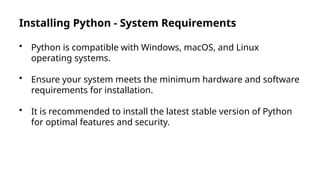 Introduction Of Python History And Features Of Python..pptx