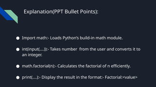 smiple yet strong: python mini program,, | PPTX