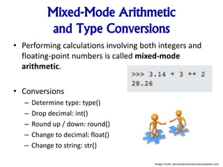An Introduction To Python - Variables, Math | PPTX